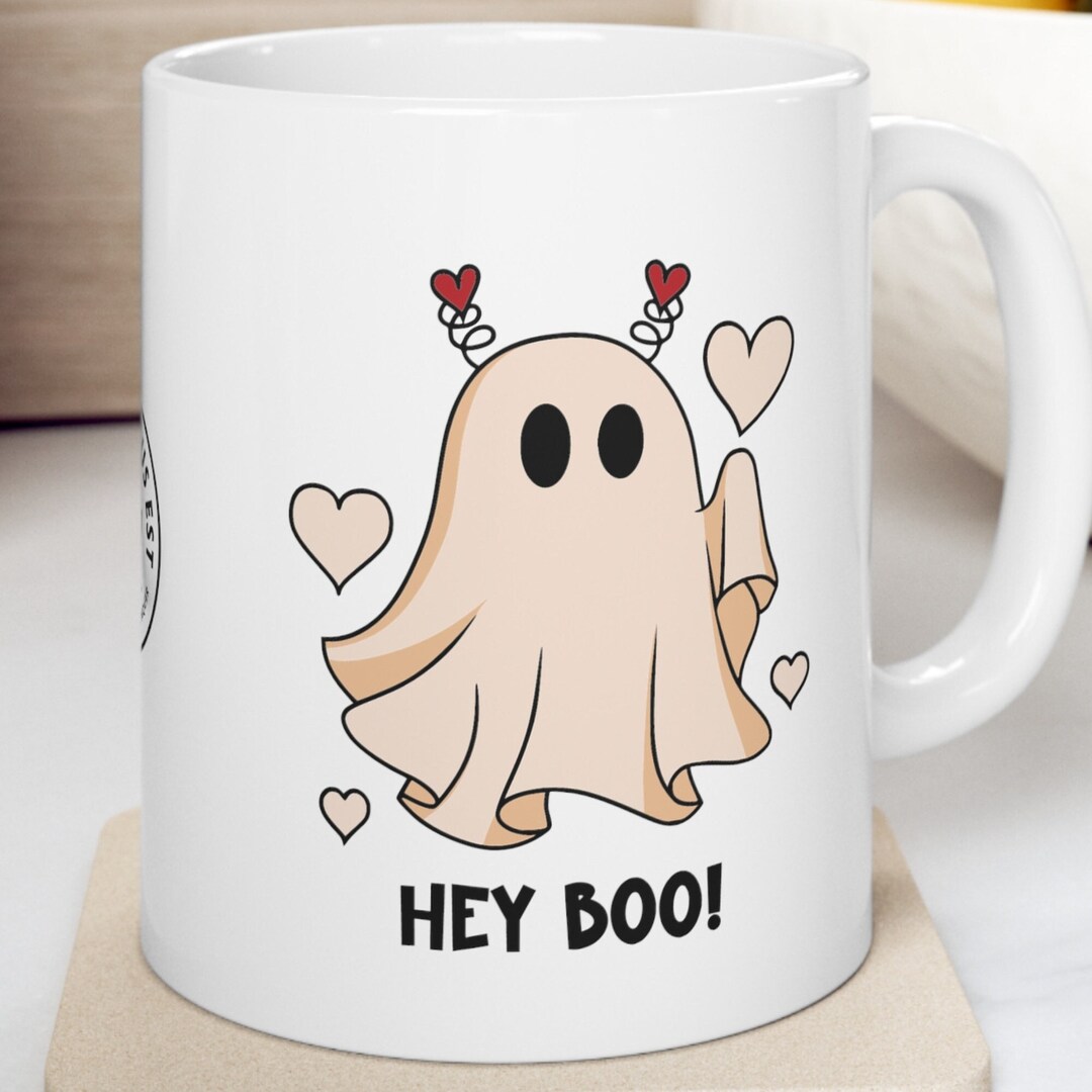 Hey Boo Coffee Mug Work Bestie BFF Boyfriend Valentines Day Gift for ...
