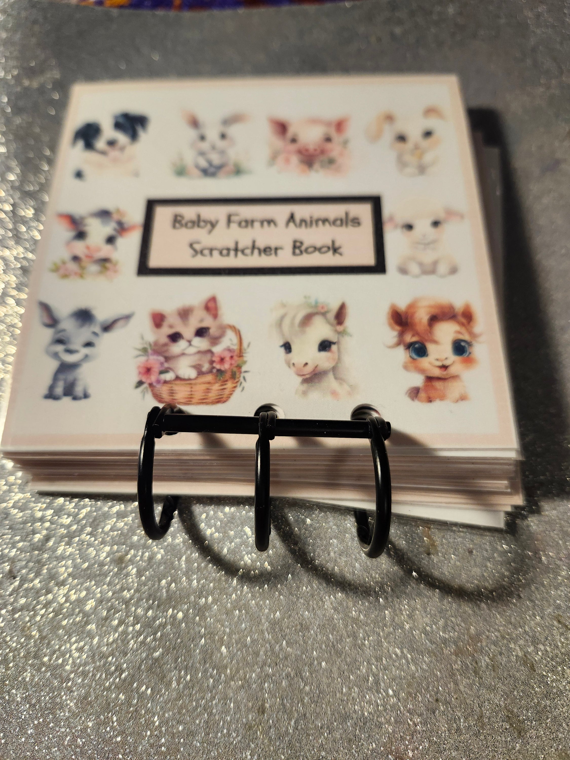 Baby Farm Animals Scratcher Book - Etsy