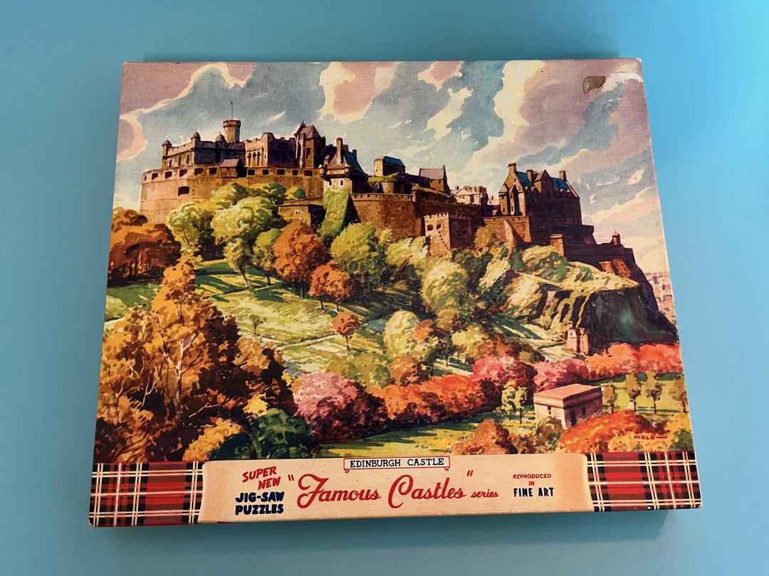 Vintage Edinburgh Castle Puzzle 1960s C A Mold Castle Series 400 Piece ...