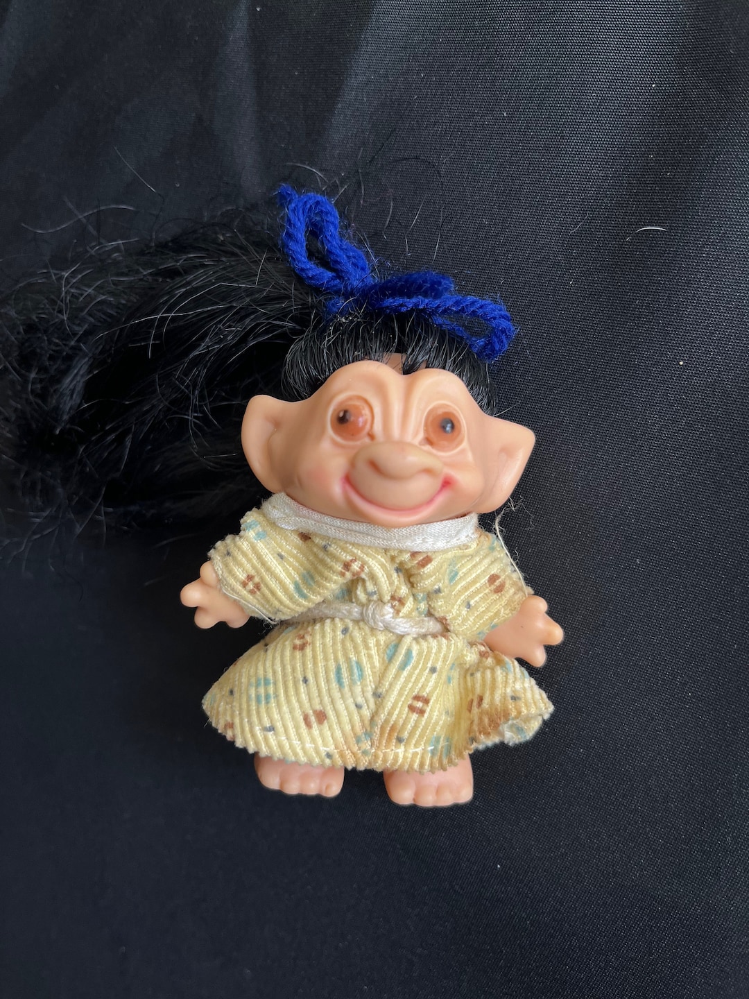 Troll Doll, 1960s, Tab, Black Hair - Etsy