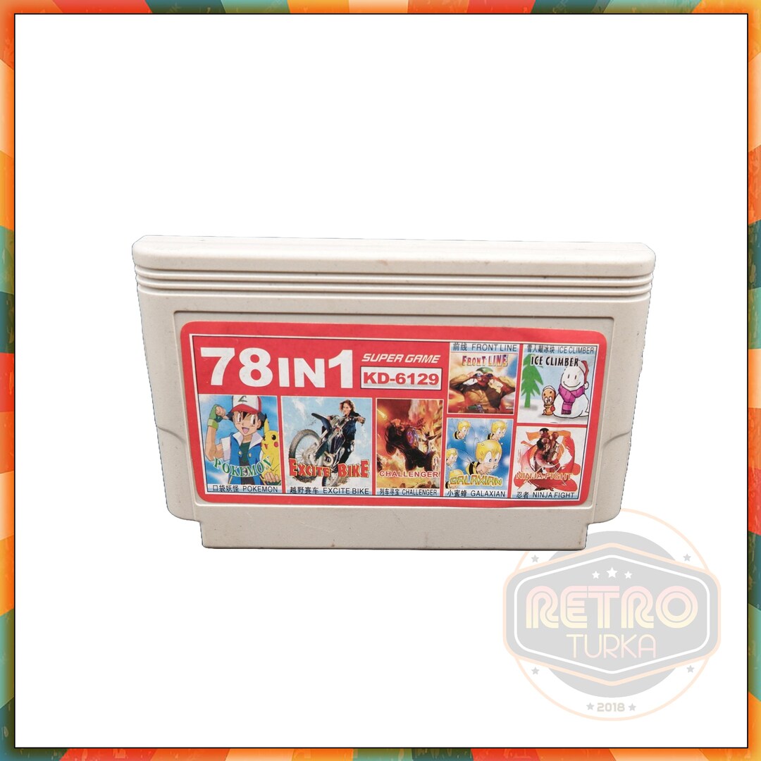 Arcade Atari Cassette With 78 Games Such as Pokemon 8 Bit - Etsy