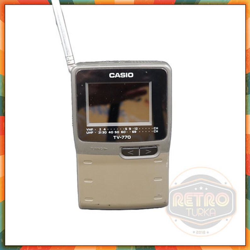 90s Edition Casio TV-770 Active Pocket Television TV - Etsy