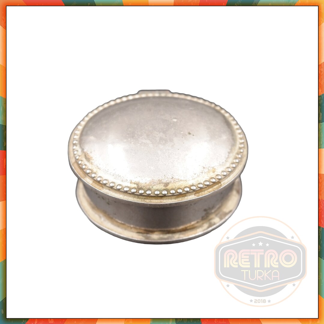 Alpaca Thick Brass German Silver Vintage Mini Box Jewelry Box - Etsy