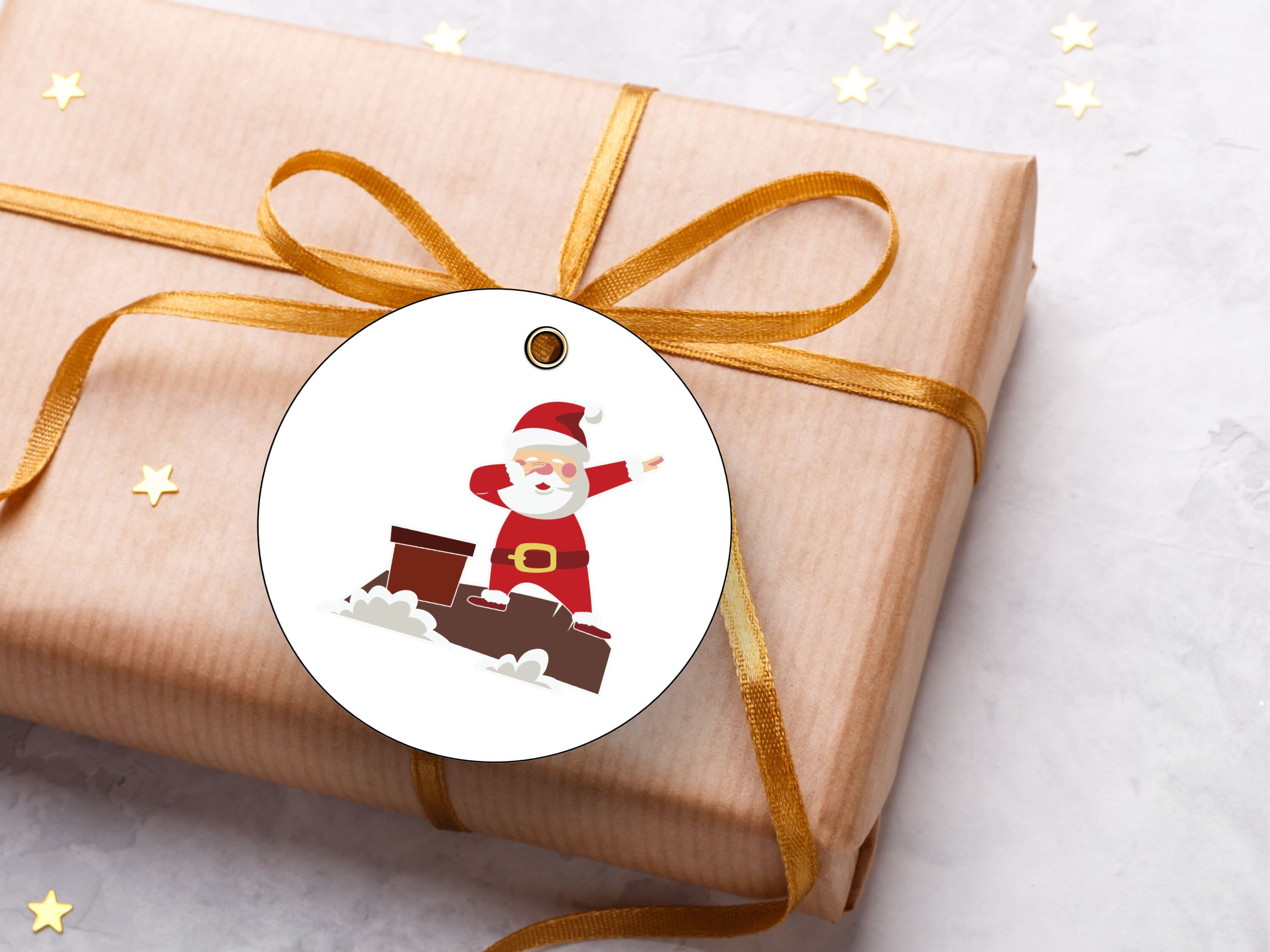 Printable Santa Gift Tags,holiday Gift Tags, DIY Gift Tags, Holiday ...