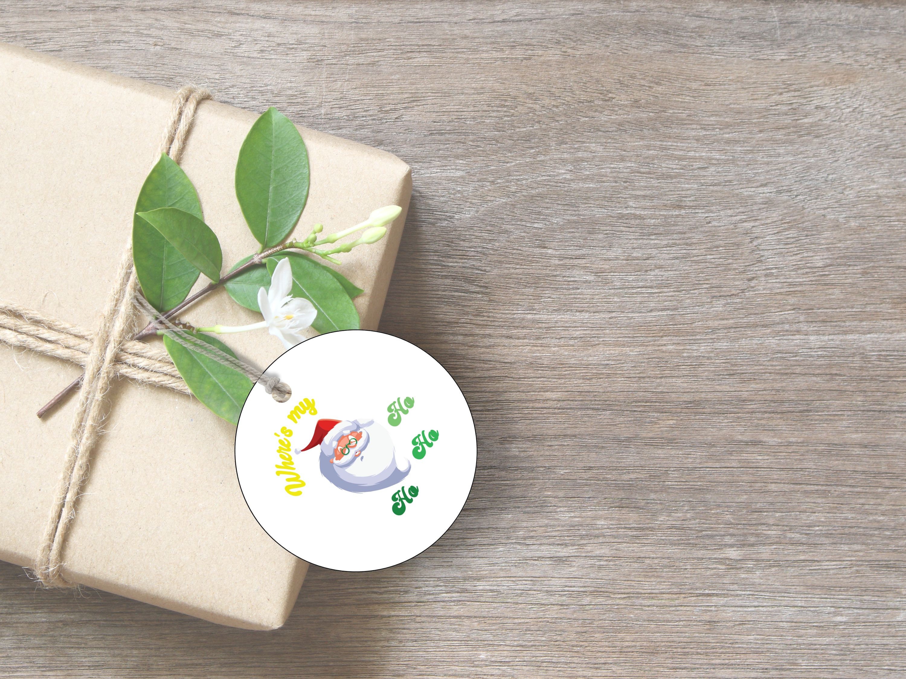Printable Santa Gift Tags,holiday Gift Tags, DIY Gift Tags, Holiday ...