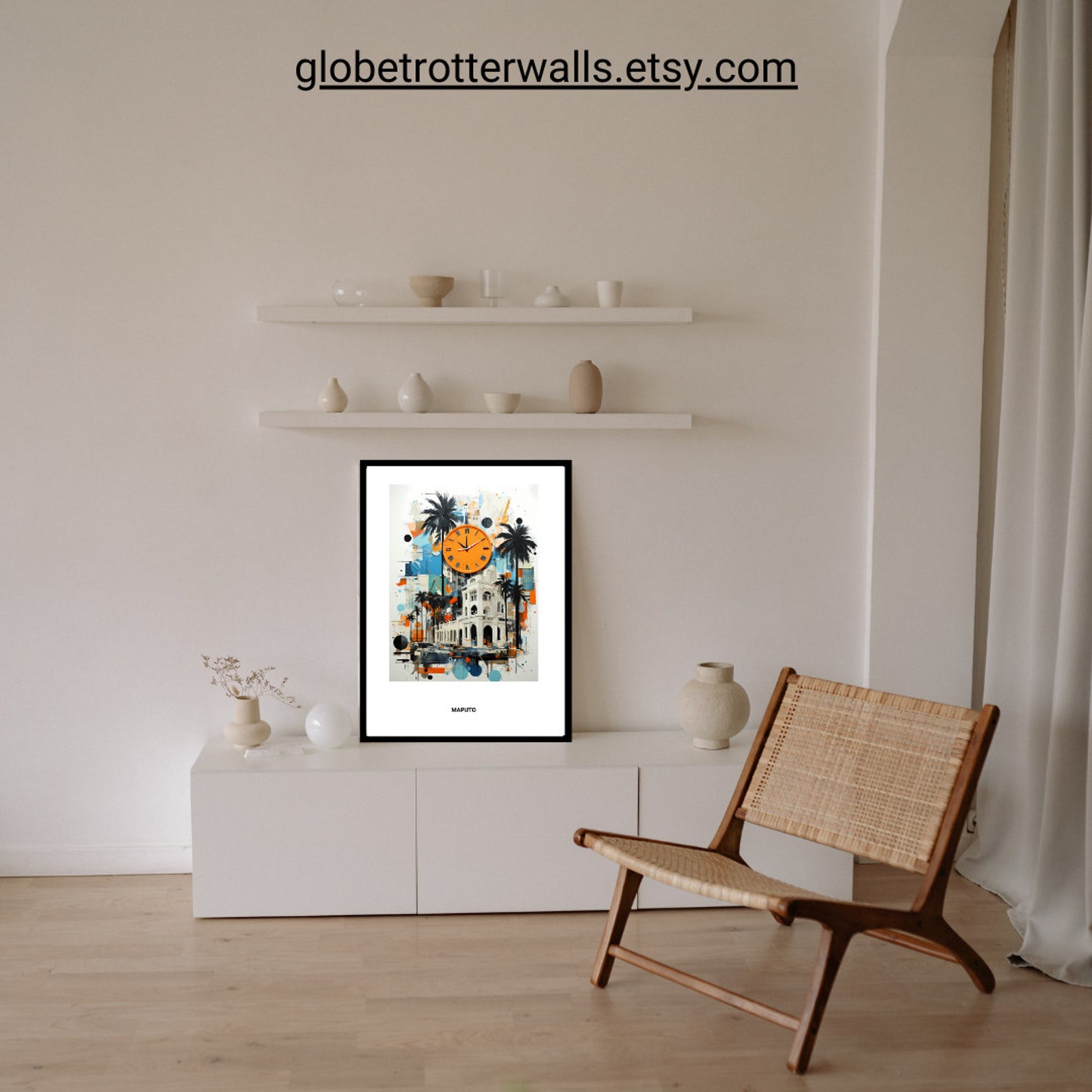 Maputo Poster Maputo Wall Art Mozambique Wall Art Denmark Pastel ...