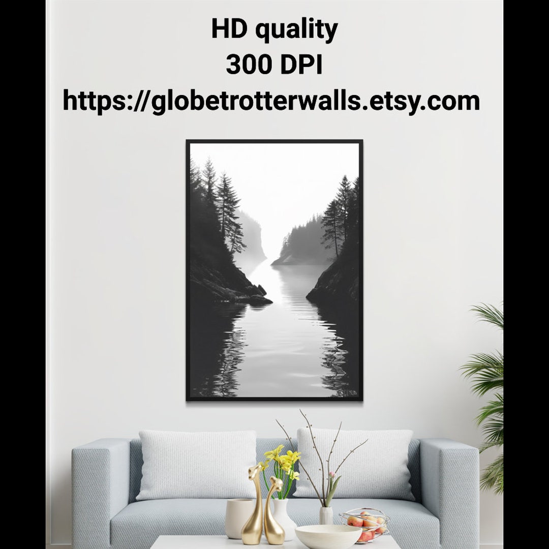 Oregon Coast Travel Poster, Minimalist Landscape Print, 24x36 HD ...