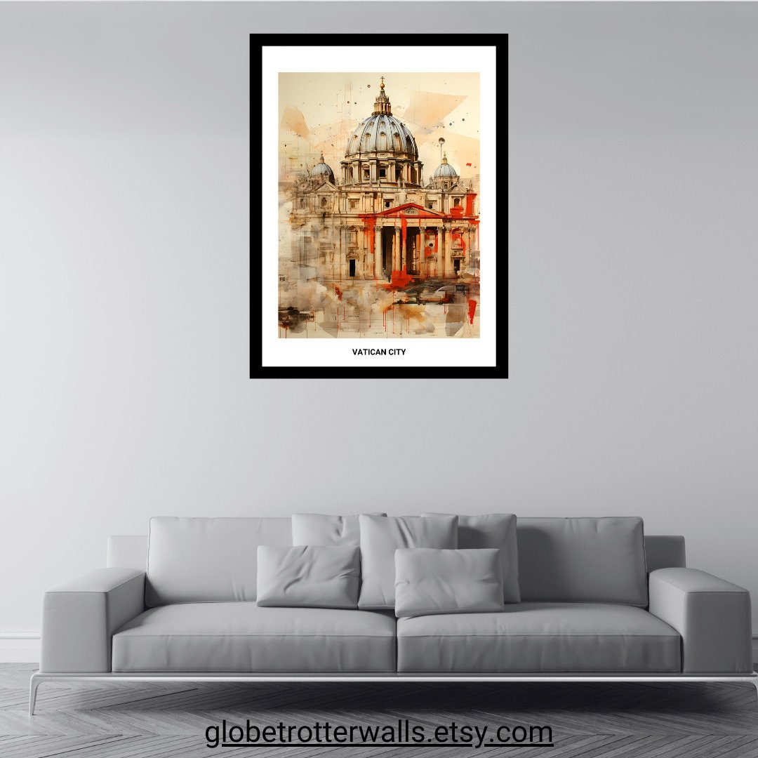 Printable Vatican Collage Poster Instant Digital Download - Etsy