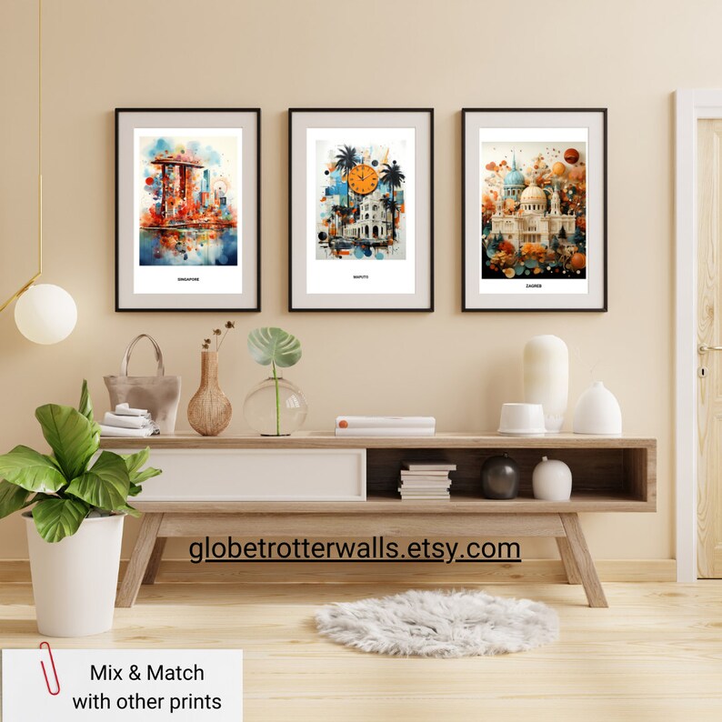 Maputo Poster Maputo Wall Art Mozambique Wall Art Denmark Pastel ...