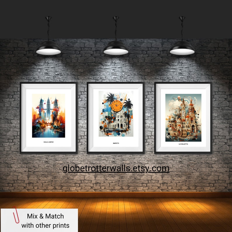Maputo Poster Maputo Wall Art Mozambique Wall Art Denmark Pastel ...