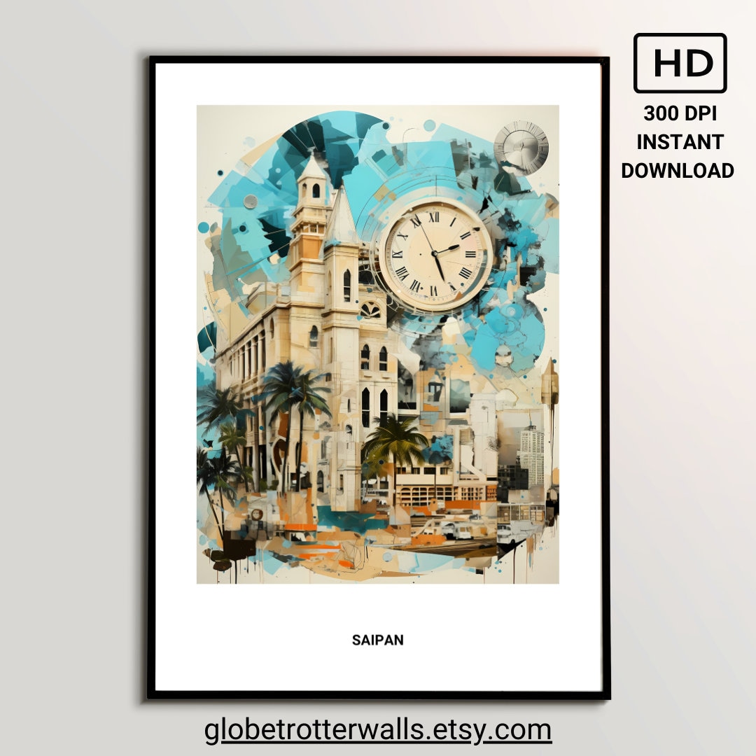 Saipan, Northern Mariana HD Poster 300DPI Digital Print, Ready-to-frame ...