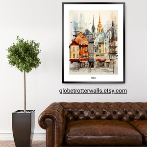 Riga Collage Poster: Printable Art Download in 4 Formats Instant ...