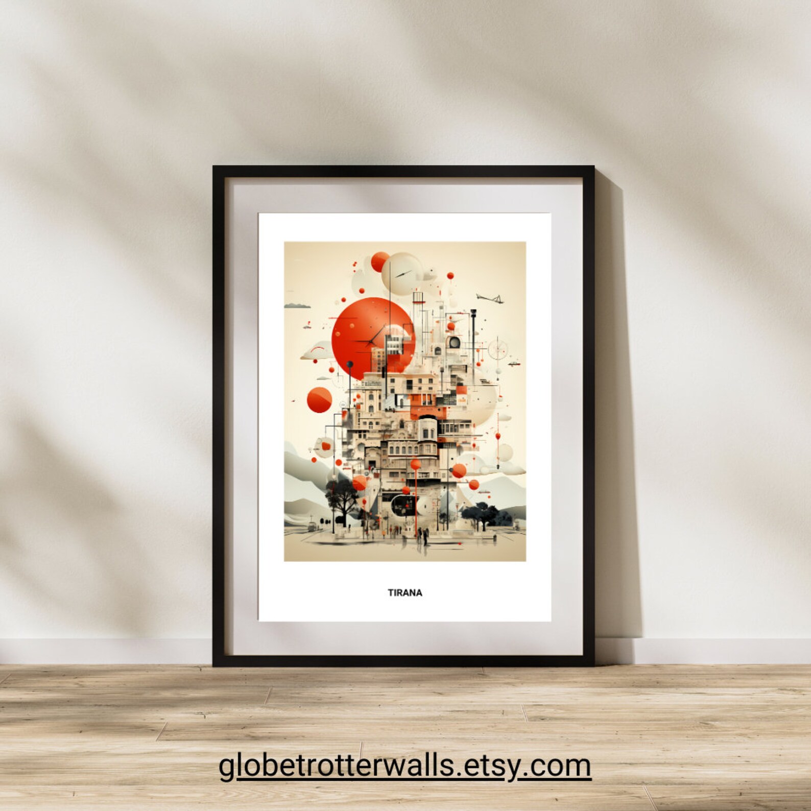 Tirana Collage Printable Poster Instant Art Download in 4 Formats - Etsy