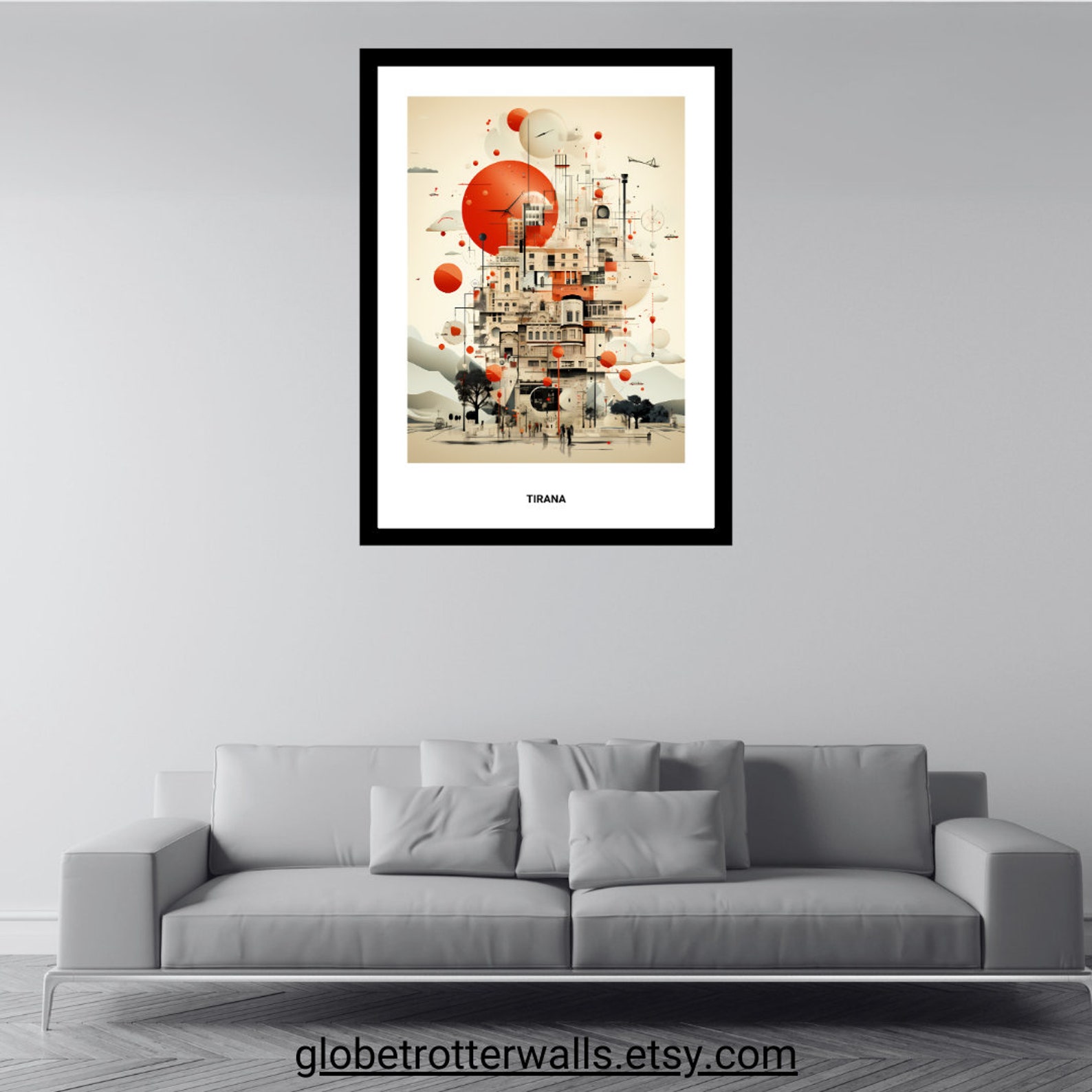 Tirana Collage Printable Poster Instant Art Download in 4 Formats - Etsy