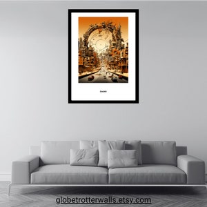 Dakar Senegal City Poster HD Vintage-style Travel Collage & Aesthetic ...