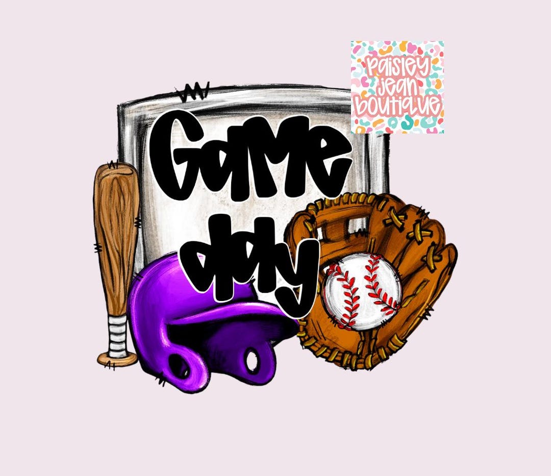 Baseball Game Day Png | Game Day Png | School Game Day Digital File ...