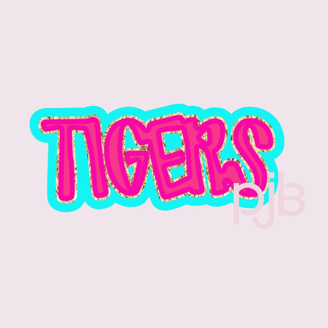 Preppy Tigers Mascot PNG: School Spirit Digital File - Etsy