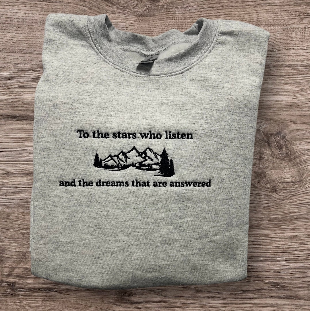 Acotar Night Court Embroidered Sweatshirt, to the Stars Who Listen ...