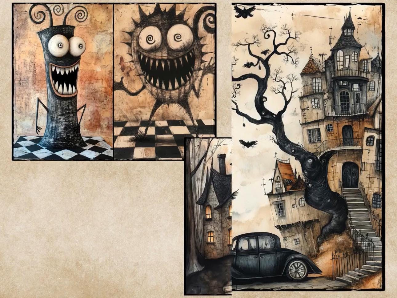 Skeleton Journal Pages DIGITAL DOWNLOAD - Etsy