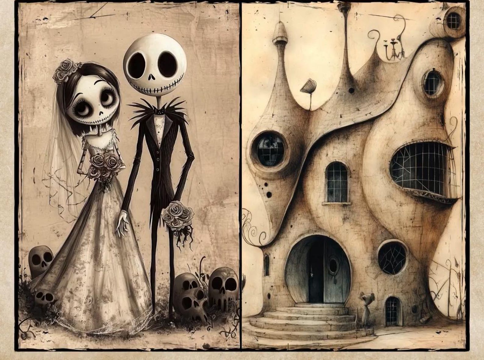 Skeleton Journal Pages DIGITAL DOWNLOAD - Etsy