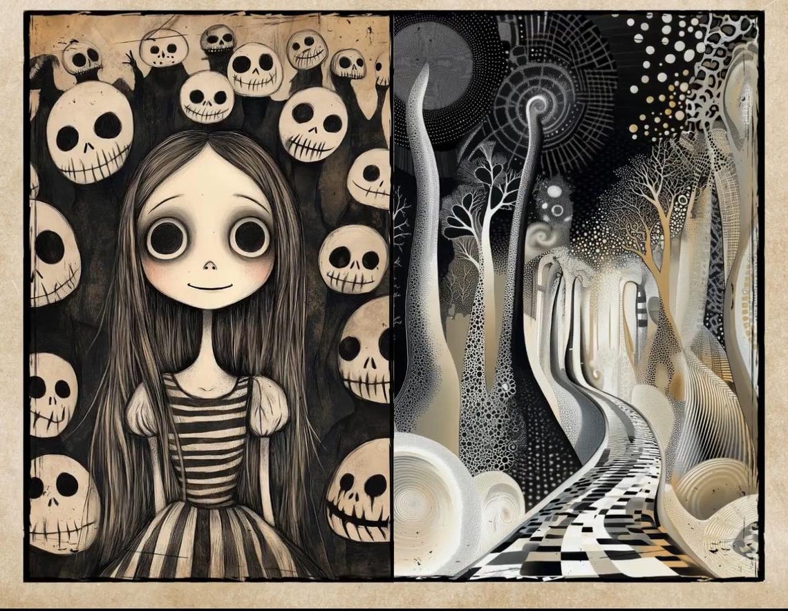 Skeleton Journal Pages DIGITAL DOWNLOAD - Etsy