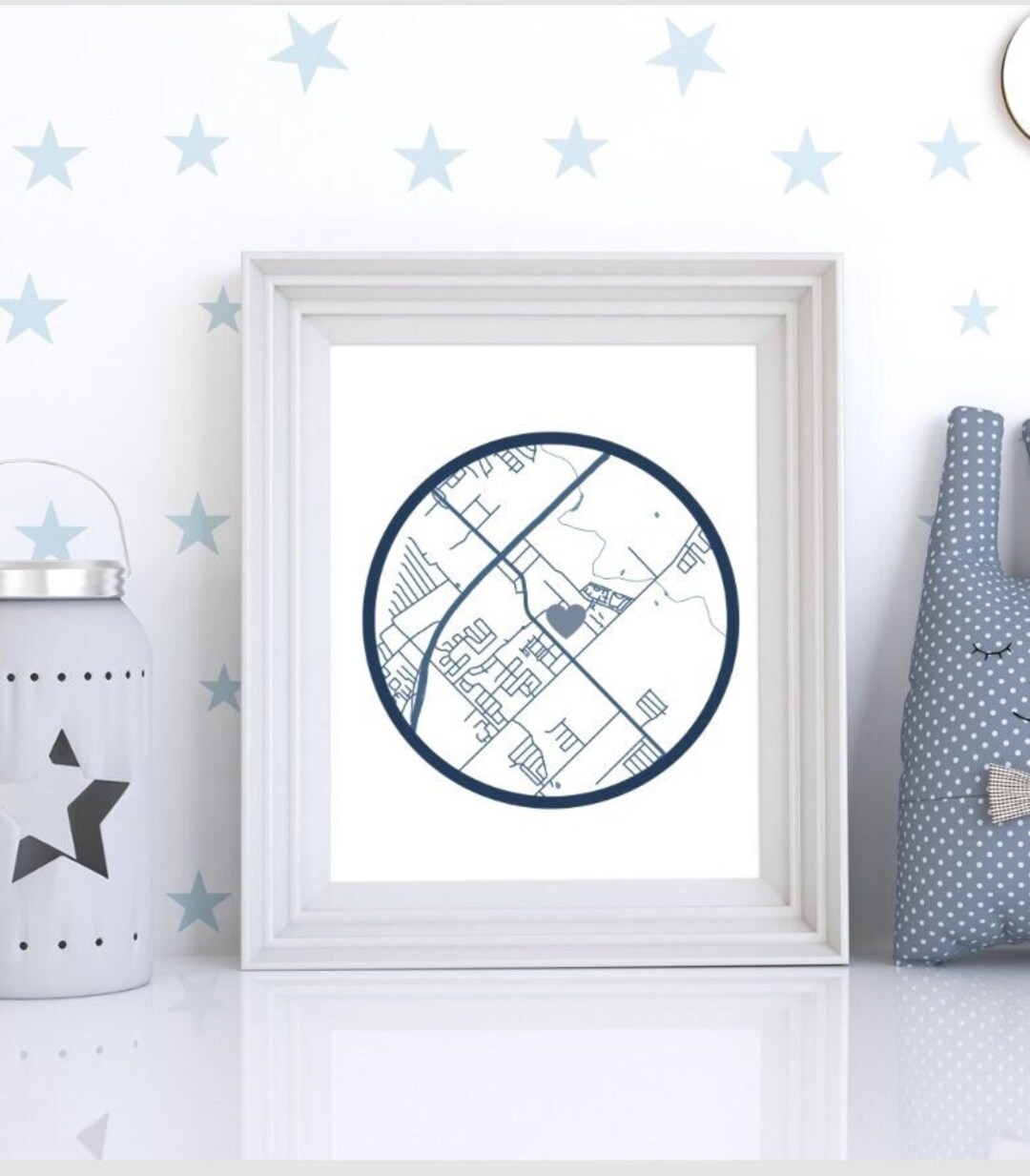 Personalized Map for Wedding Gift for Couple Gift Ideas for Anniversary ...