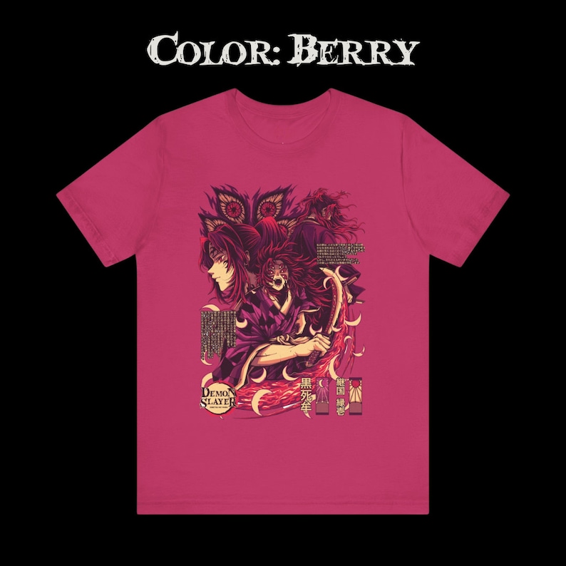 Demon Slayer Yoriichi Tsugikuni T-shirt Japanese Streetwear Aesthetic ...