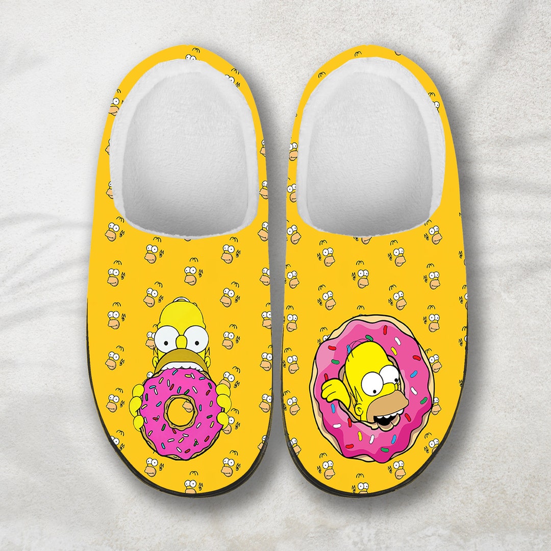 The Simpsons Family Cozy Unisex Winter Slippers, the Simpsons Movie ...