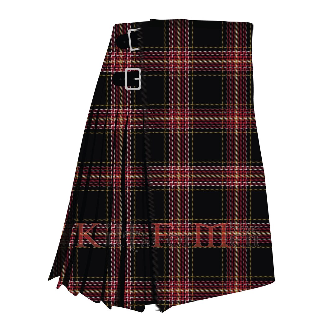 Scottish Handmade Firefighter 8 Yard Tartan Kilt - Clan Firefighter ...