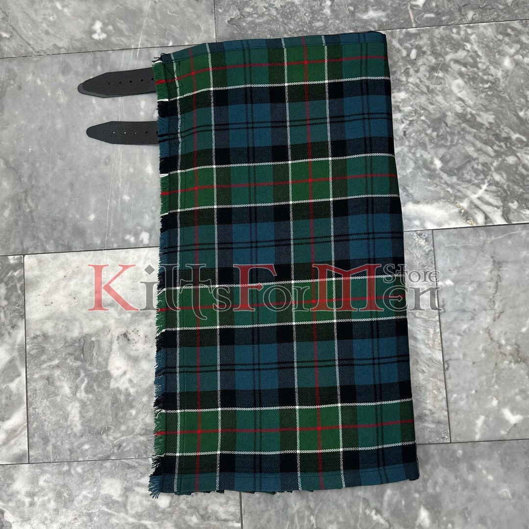 Scottish Handmade Colquhoun Ancient 8 Yard Tartan Kilt - Clan Colquhoun ...