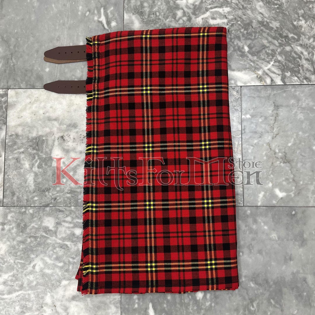 Scottish Handmade Davis 8 Yard Tartan Kilt - Clan Davis Kilt for Men ...