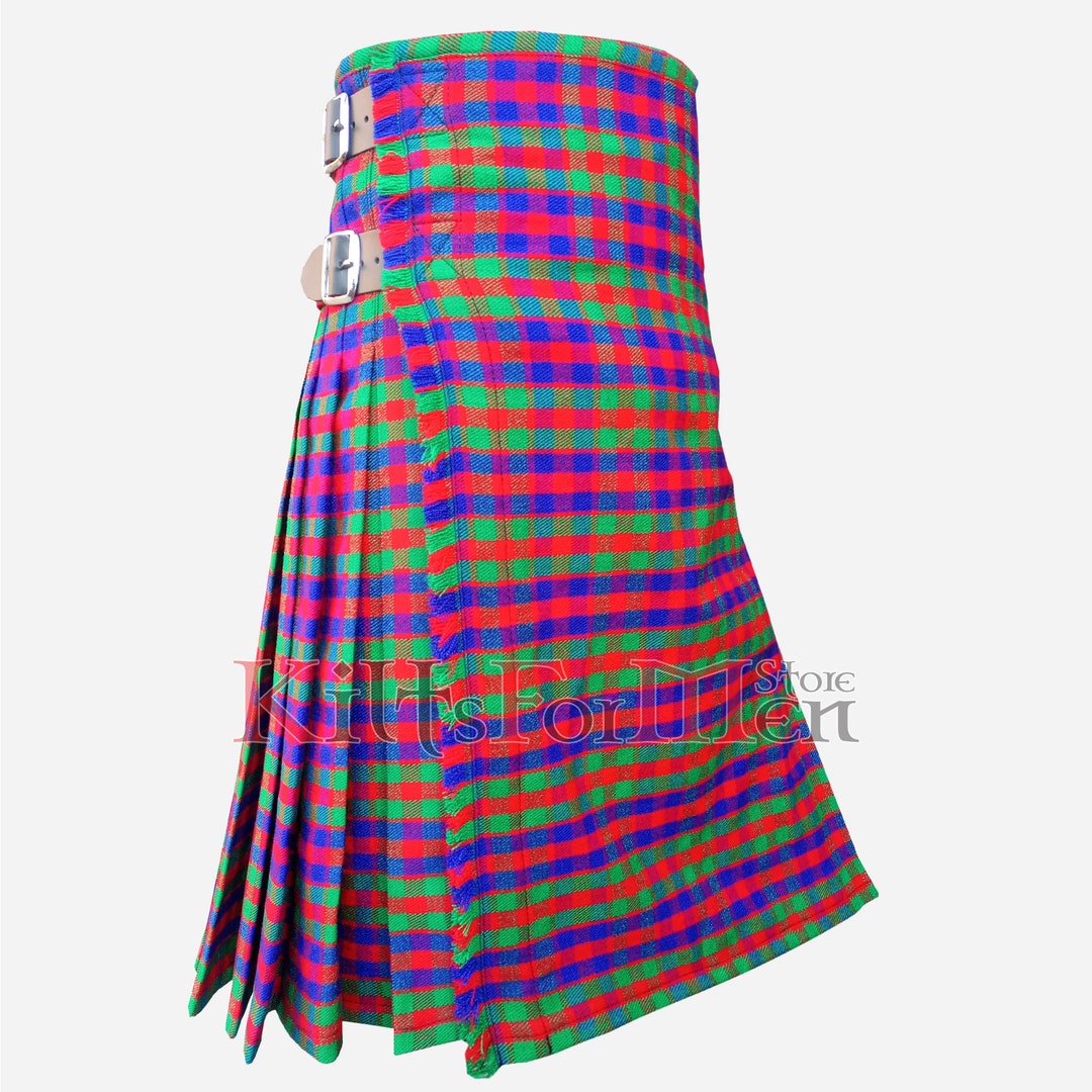 Scottish Handmade Macgowan Tartan Kilt - Clan Macgowan Kilt for Men - Etsy
