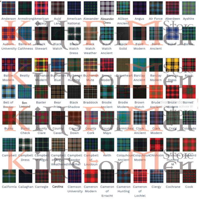 Scottish Argyle Jacket Kilt Outfit 400+ Tartans Available - Handmade ...