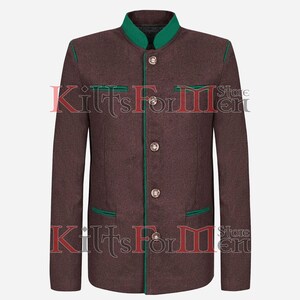 German Bavarian Jacket - Trachten Jacket Men - Available in Six Colors ...