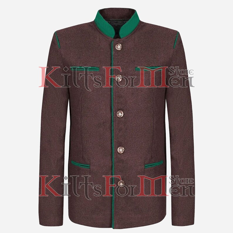 German Bavarian Jacket - Trachten Jacket Men - Available in Six Colors ...
