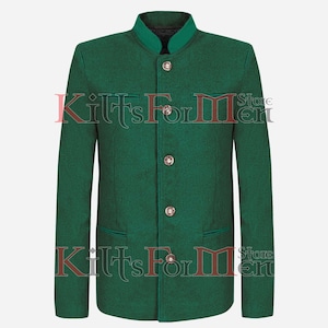 German Bavarian Jacket - Trachten Jacket Men - Available in Six Colors ...