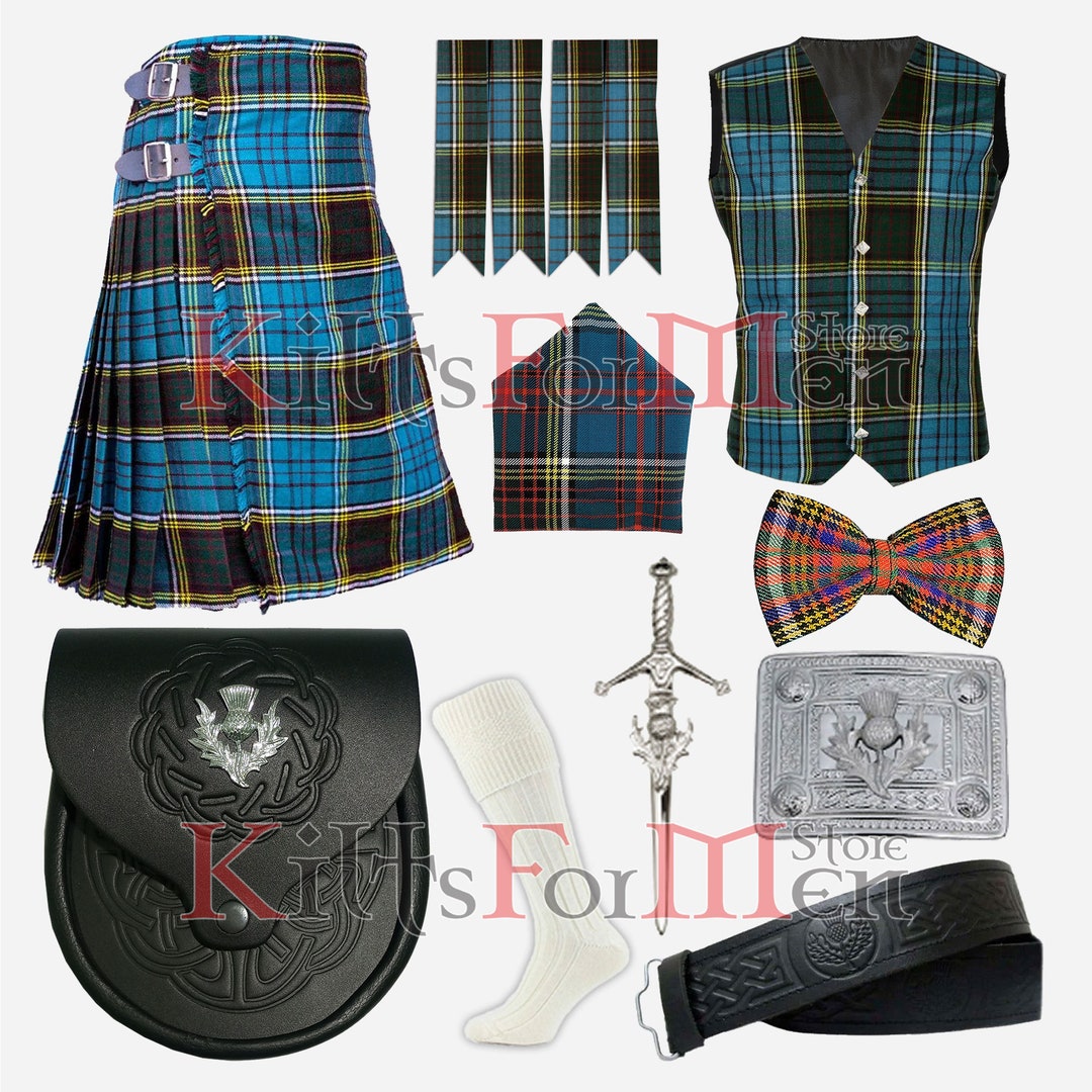 Handmade Wedding Kilt Outfit 400+ Tartans Available - Scottish ...
