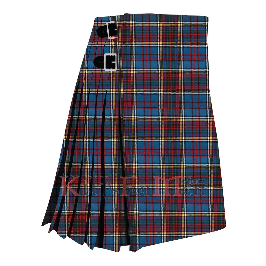 Scottish Handmade Anderson Modern 8 Yard Tartan Kilt Clan Anderson ...