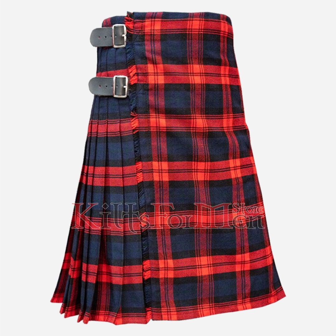 Scottish Handmade Maclachlan Modern Blue Tartan Kilt - Clan Maclachlan ...