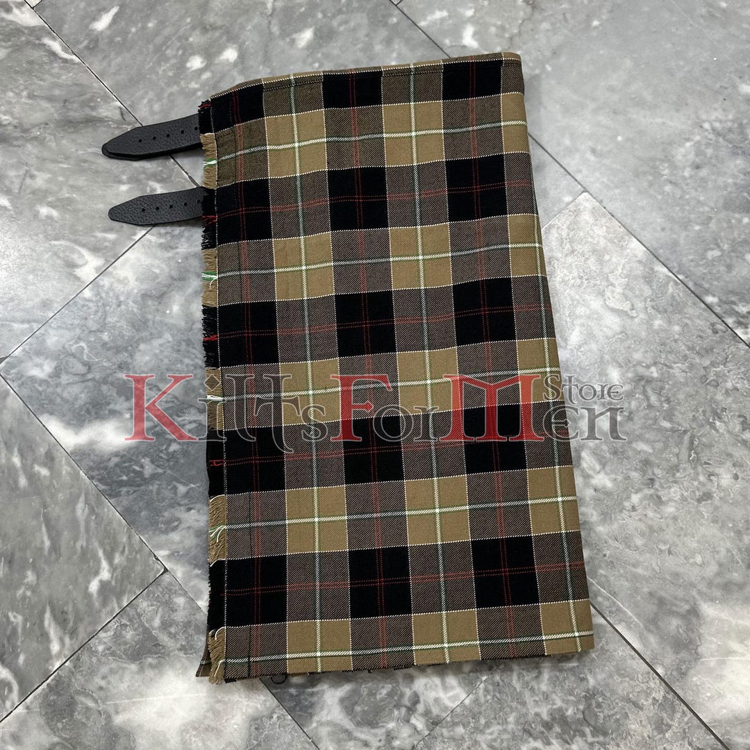Scottish Handmade Dunlop Hunting 8 Yard Tartan Kilt - Clan Dunlop Kilt ...