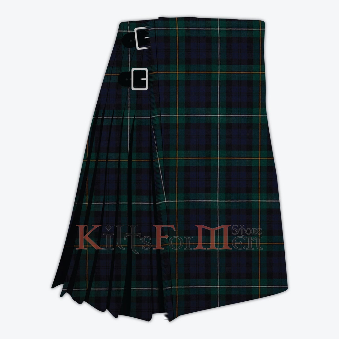 Scottish Handmade Campbell of Loudoun Modern 8 Yard Tartan Kilt Clan ...