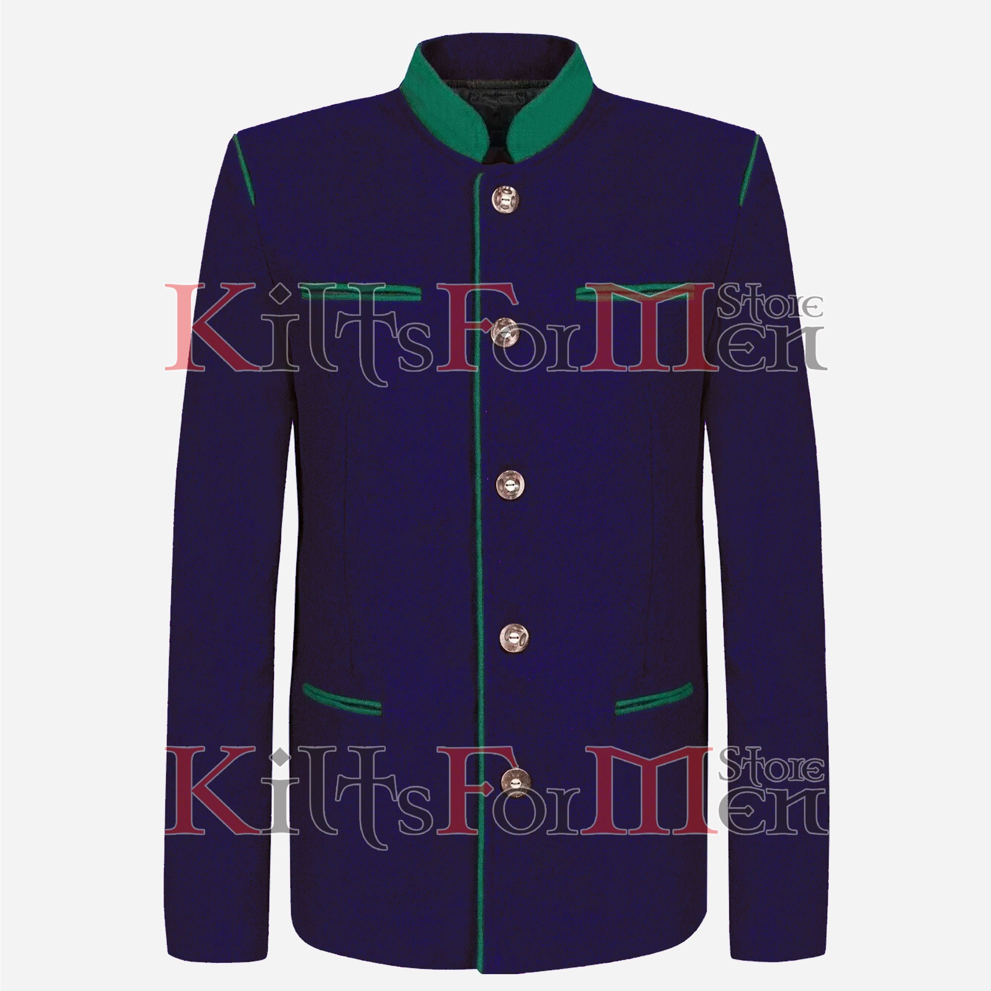 German Bavarian Jacket - Trachten Jacket Men - Available in Six Colors ...