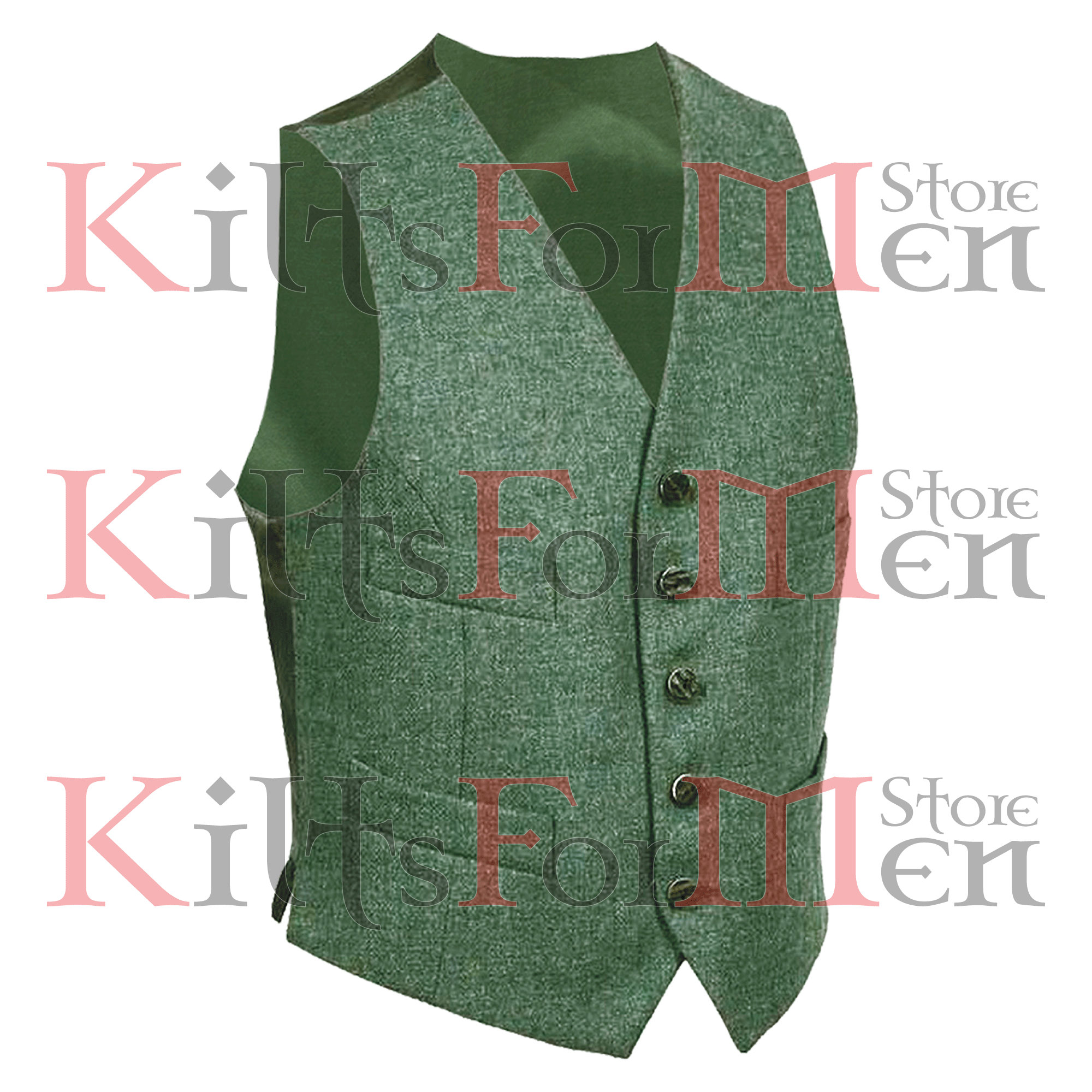 Scottish Kilt Vest for Men - 5 Button Tartan Kilt Vest | Available in ...