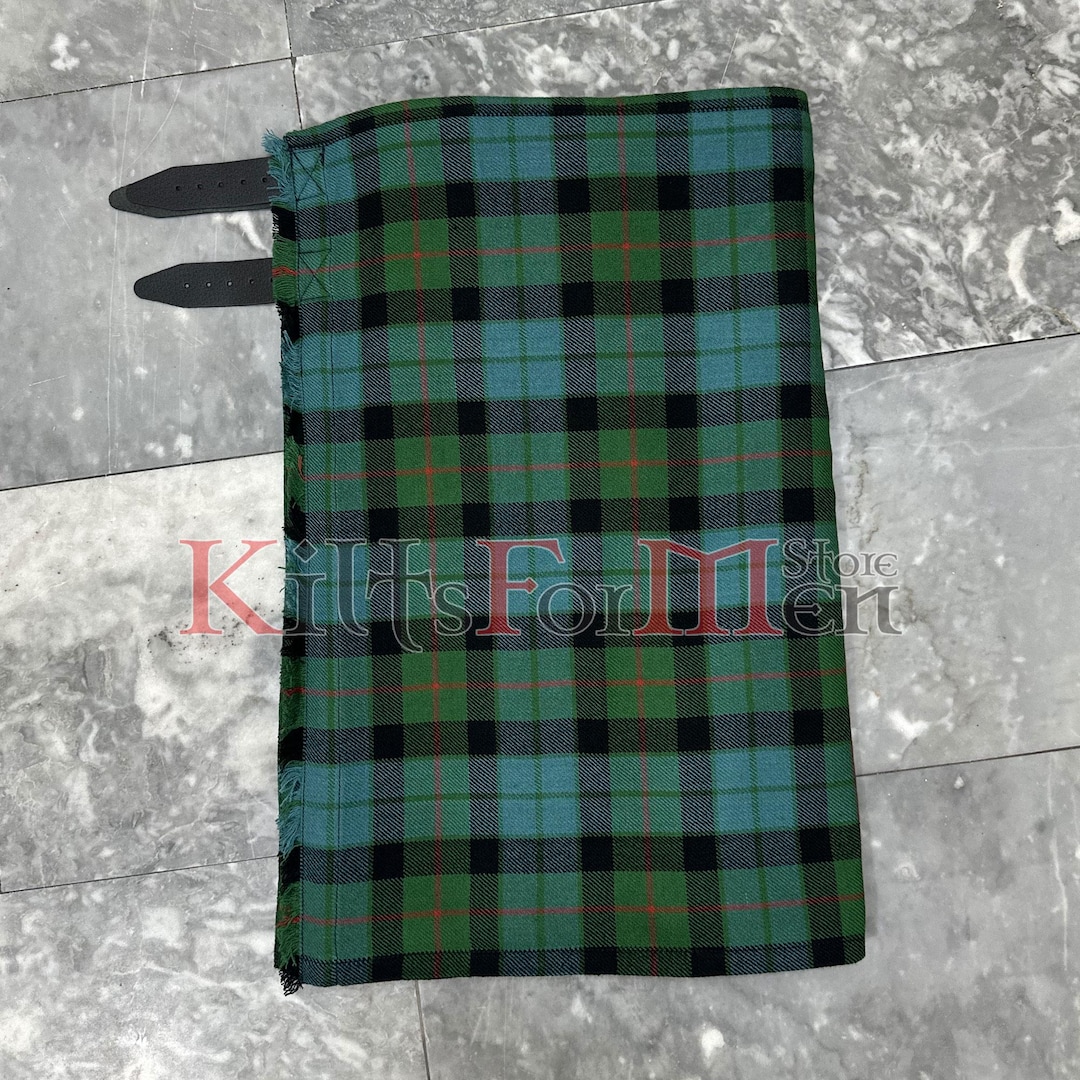 Scottish Handmade Gunn Ancient 8 Yard Tartan Kilt - Clan Gunn Kilt for ...