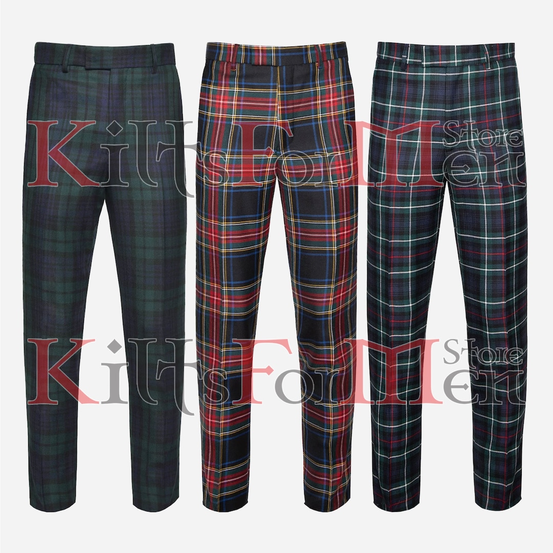 Scottish Tartan Trousers Available in 70+ Tartans - Handmade Tartan ...