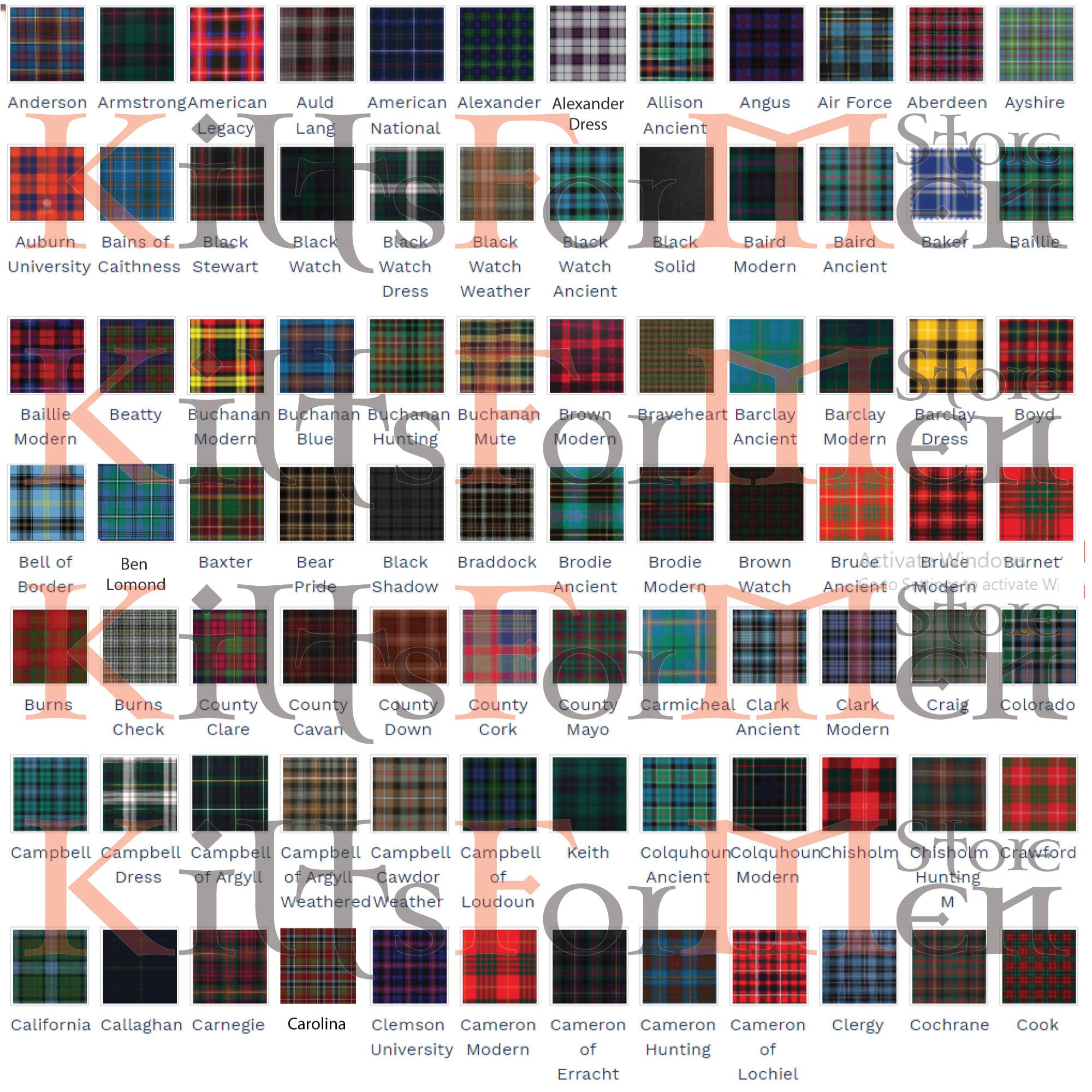 Tartan Vest Available in 400 Tartans - Scottish 5 Button Tartan Kilt ...