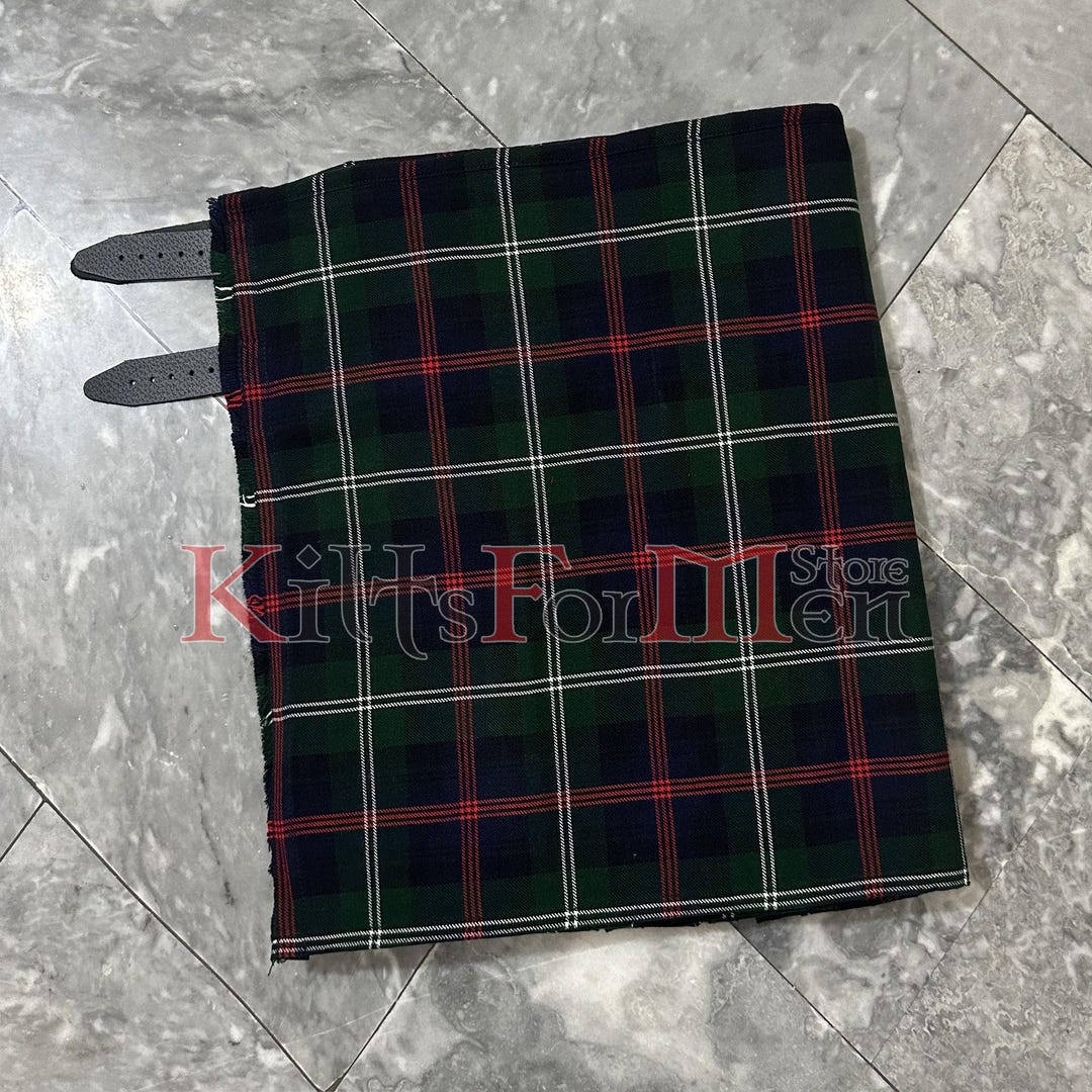 Scottish Handmade Sutherland Modern 8 Yard Tartan Kilt - Clan ...