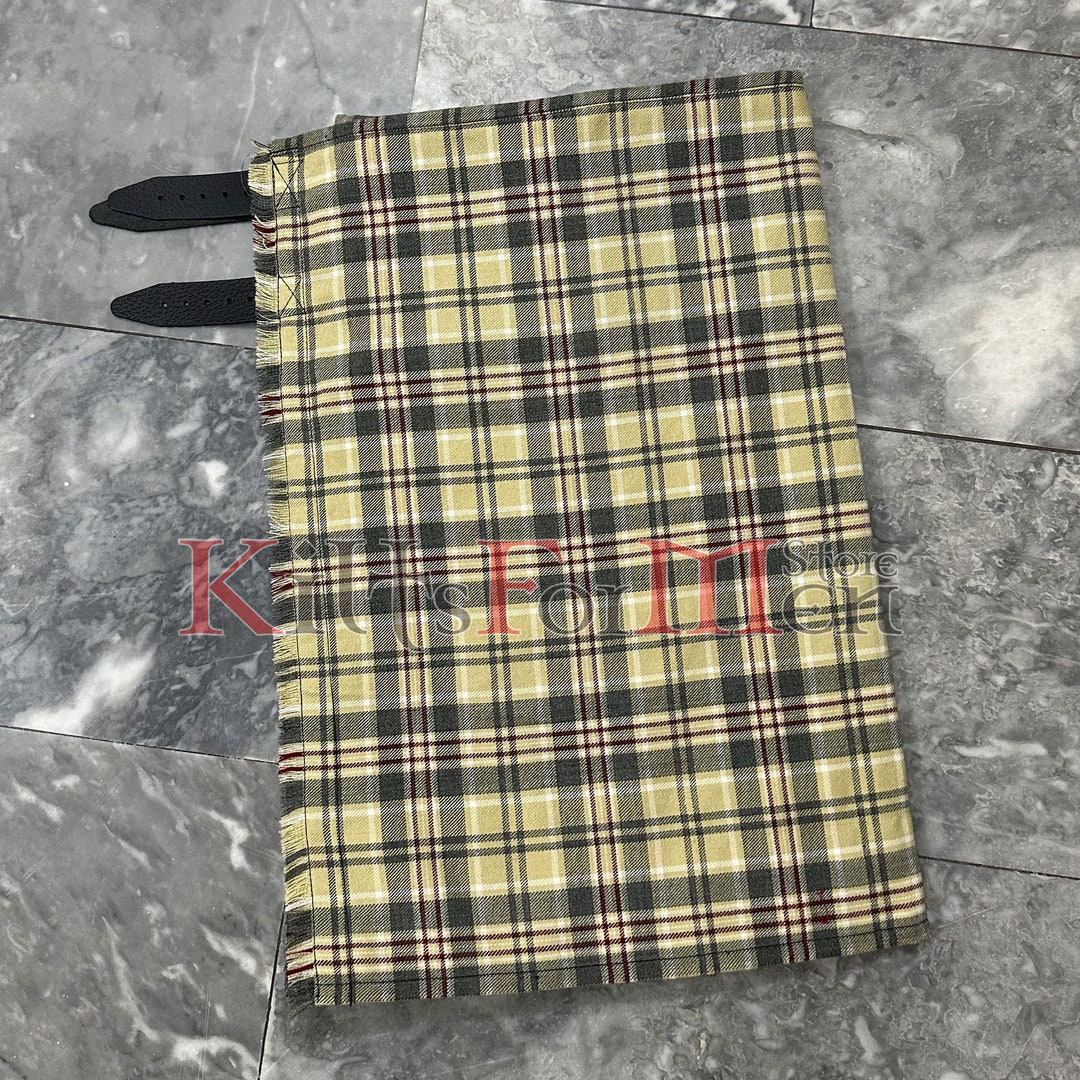 Scottish Handmade Hebridean Sands 8 Yard Tartan Kilt - Hebridean Sands ...