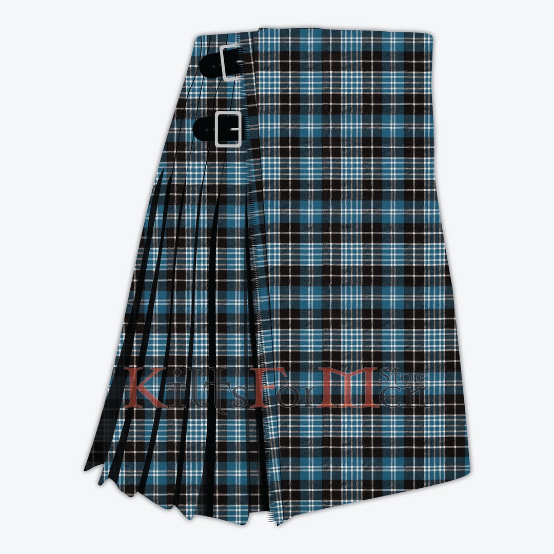 Scottish Handmade Clark Ancient 8 Yard Tartan Kilt - Clan Clark Kilt ...