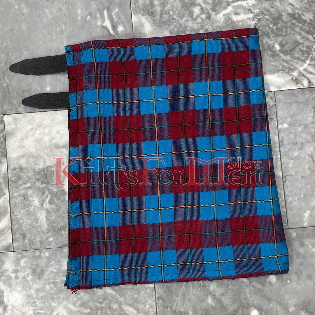 Scottish Handmade Reagan 8 Yard Tartan Kilt - Clan Reagan Kilt for Men ...